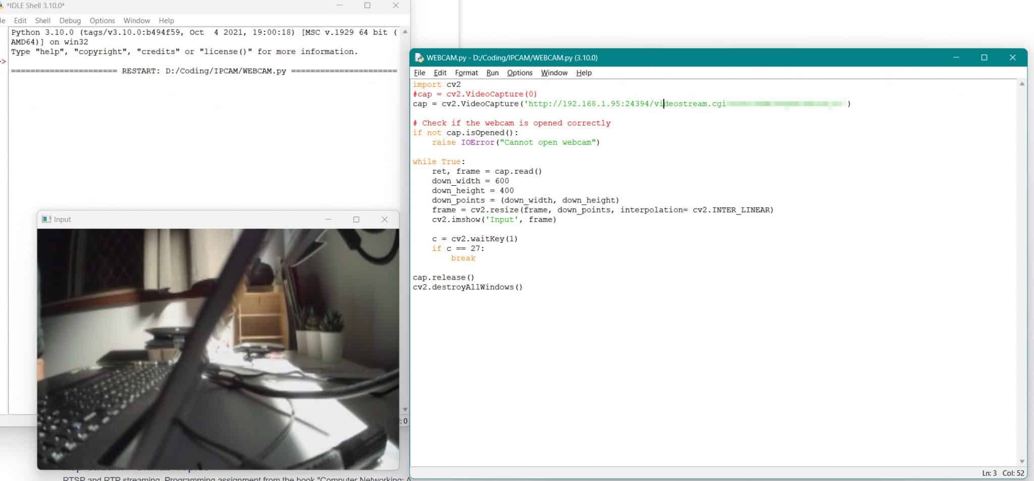 尋找PYTHON可以連接IPCAM的方法 - Coding學習筆記 20221228 - by Upsangel