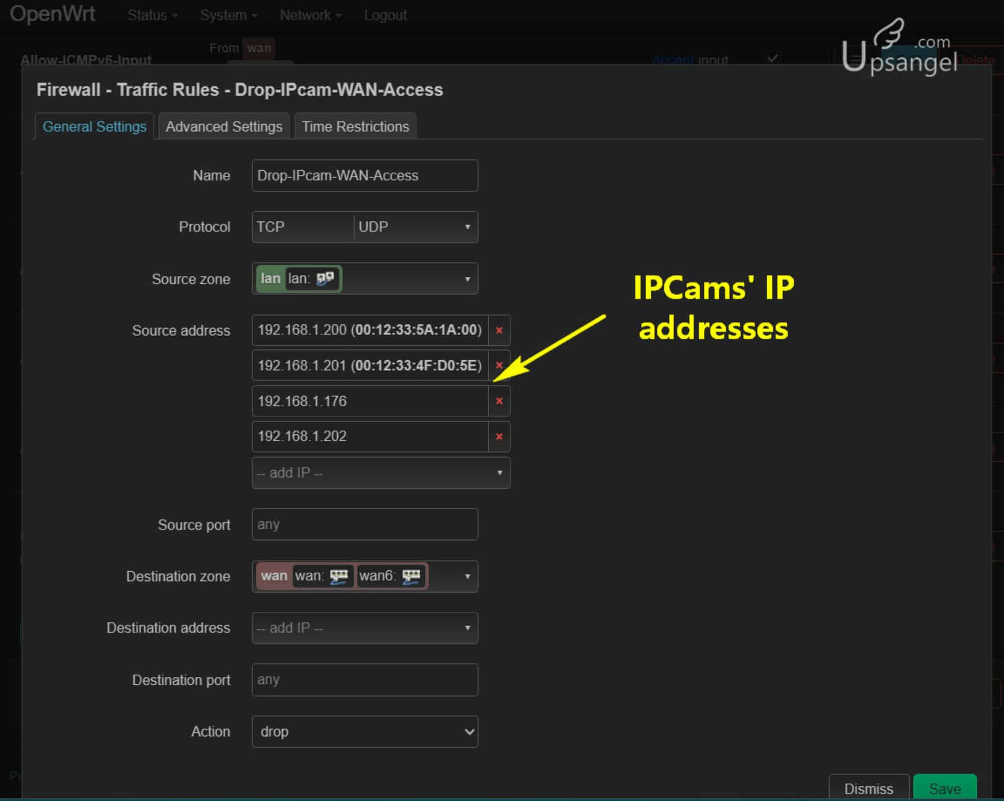 OpenWRT防火牆：限制IP訪問Internet的最佳設置方法（無需打命令行） - by Upsangel