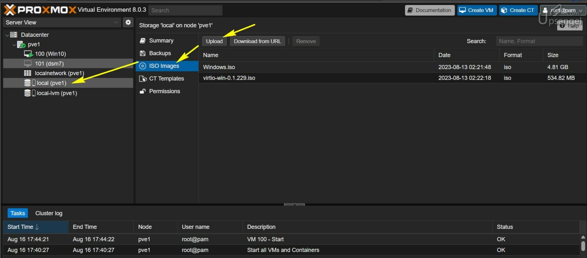 Proxmox PVE 8 安裝Windows 10 的流程重點分享 - by Upsangel