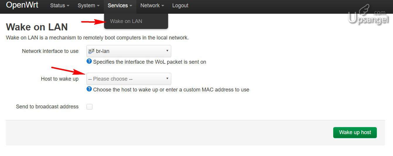 OpenWRT 網路喚醒Wake-On-Lan（WOL）設定教學 - by Upsangel