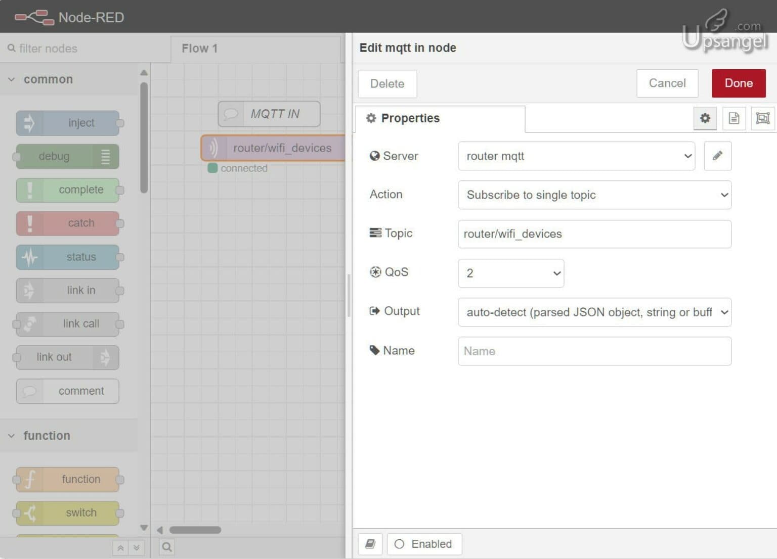 MQTT+Node-RED + InfluxDB 可視化OpenWRT的系統數據 - by Upsangel