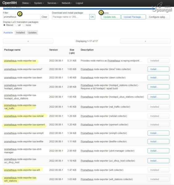利用 Prometheus + Grafana 打造超專業級的OpenWRT監控面板 - by Upsangel