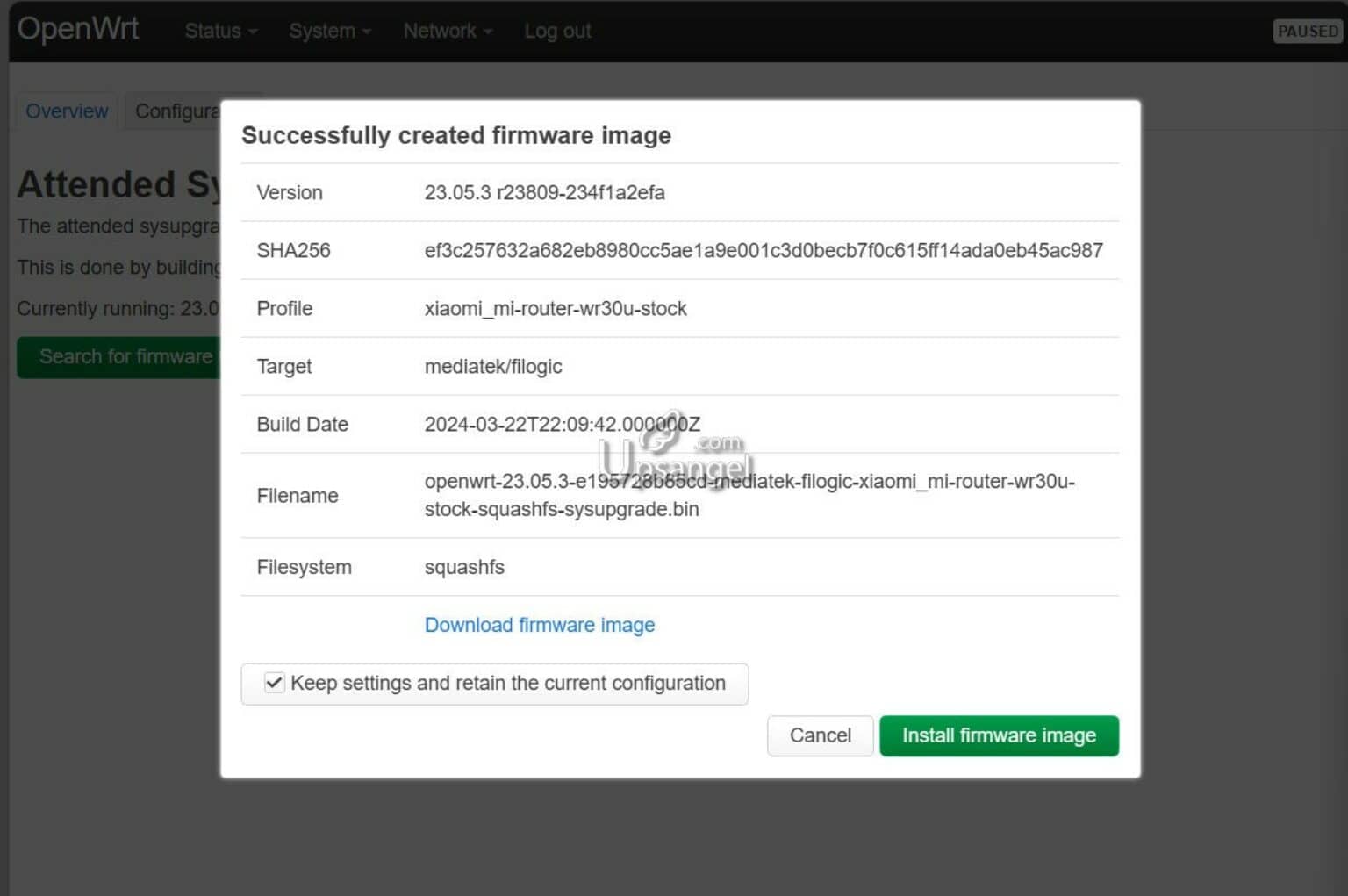 Openwrt無痛升級新版本：Attended System Update大法 - by Upsangel
